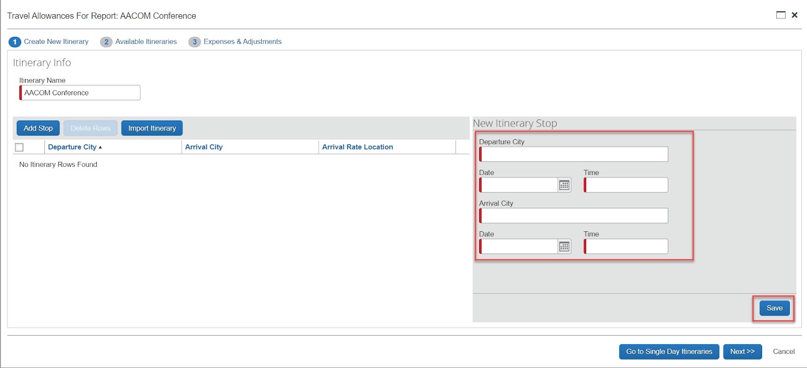 Concur: Add Per Diem if you miss the Travel Allowance (Meal Per Diem ...