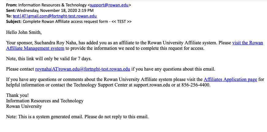 Rowan Support Center
