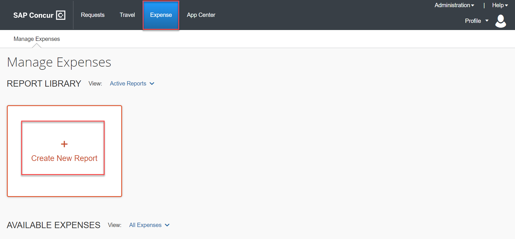 Concur: Create a Day Travel Monthly Expense Report - Public Knowledge ...