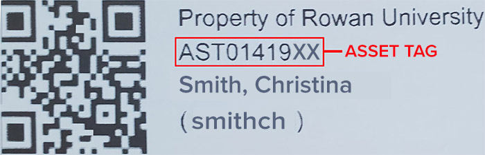 Computers: Find Your Asset Tag - Public Knowledge - Rowan University ...